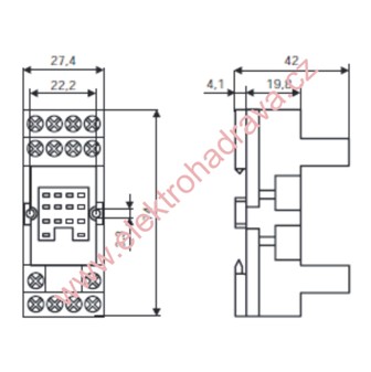 ELEKTRO HADRAVA s.r.o - Patice YPT78704 pro relé PT